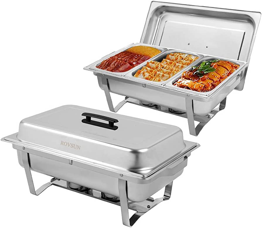 Chaffing dish with 3 Partitions - 9 litres | Signature - Ink Daja