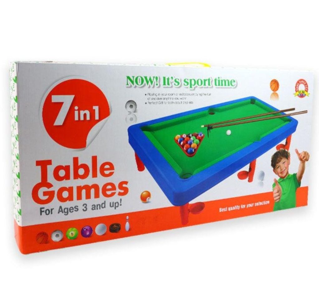 7 in 1 Table games. - Ink Daja