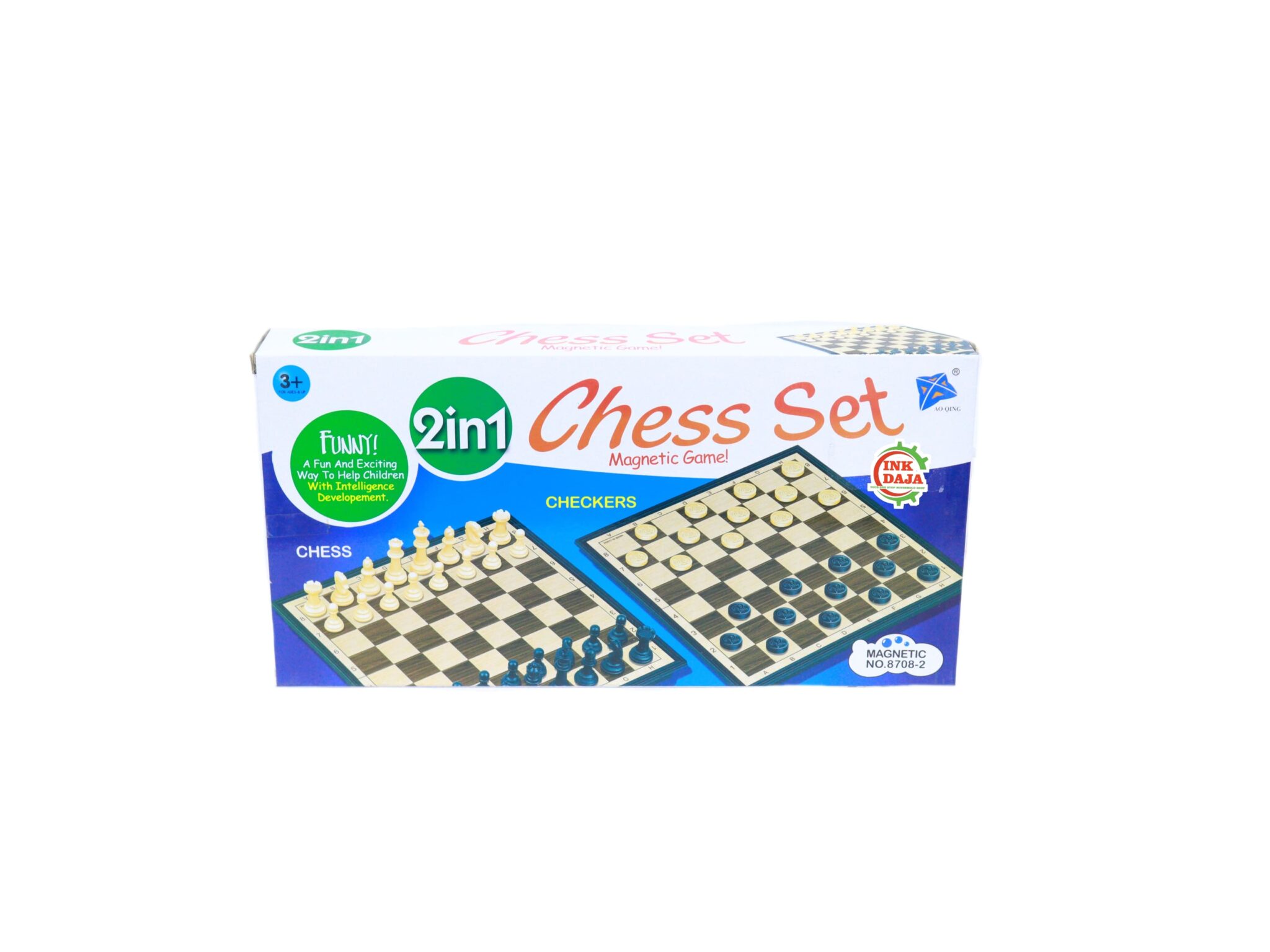 Chess set Magnetic game. Magnetic No:8708-2 - Ink Daja