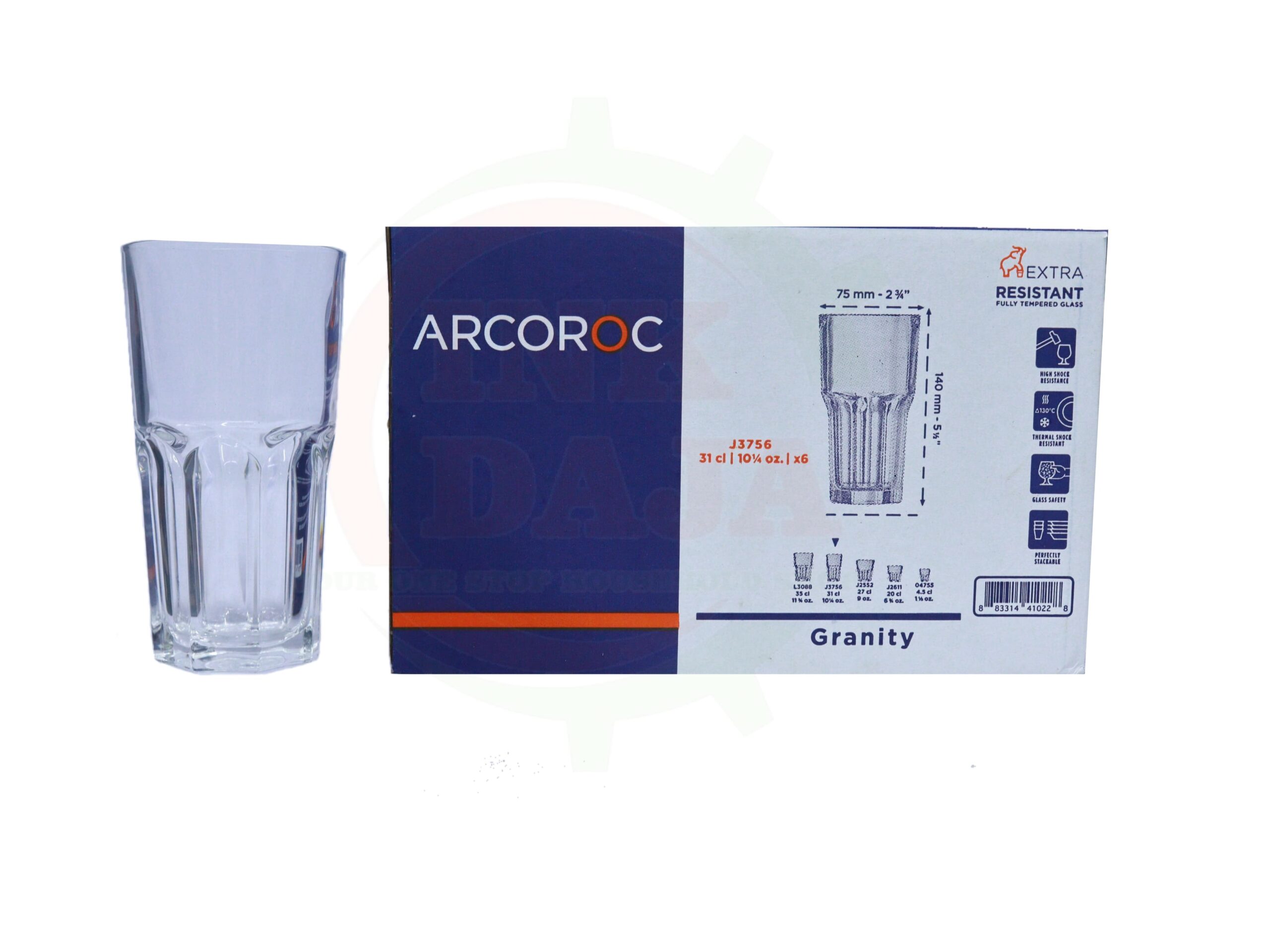ARCOROC GRANITY GLASS - Ink Daja