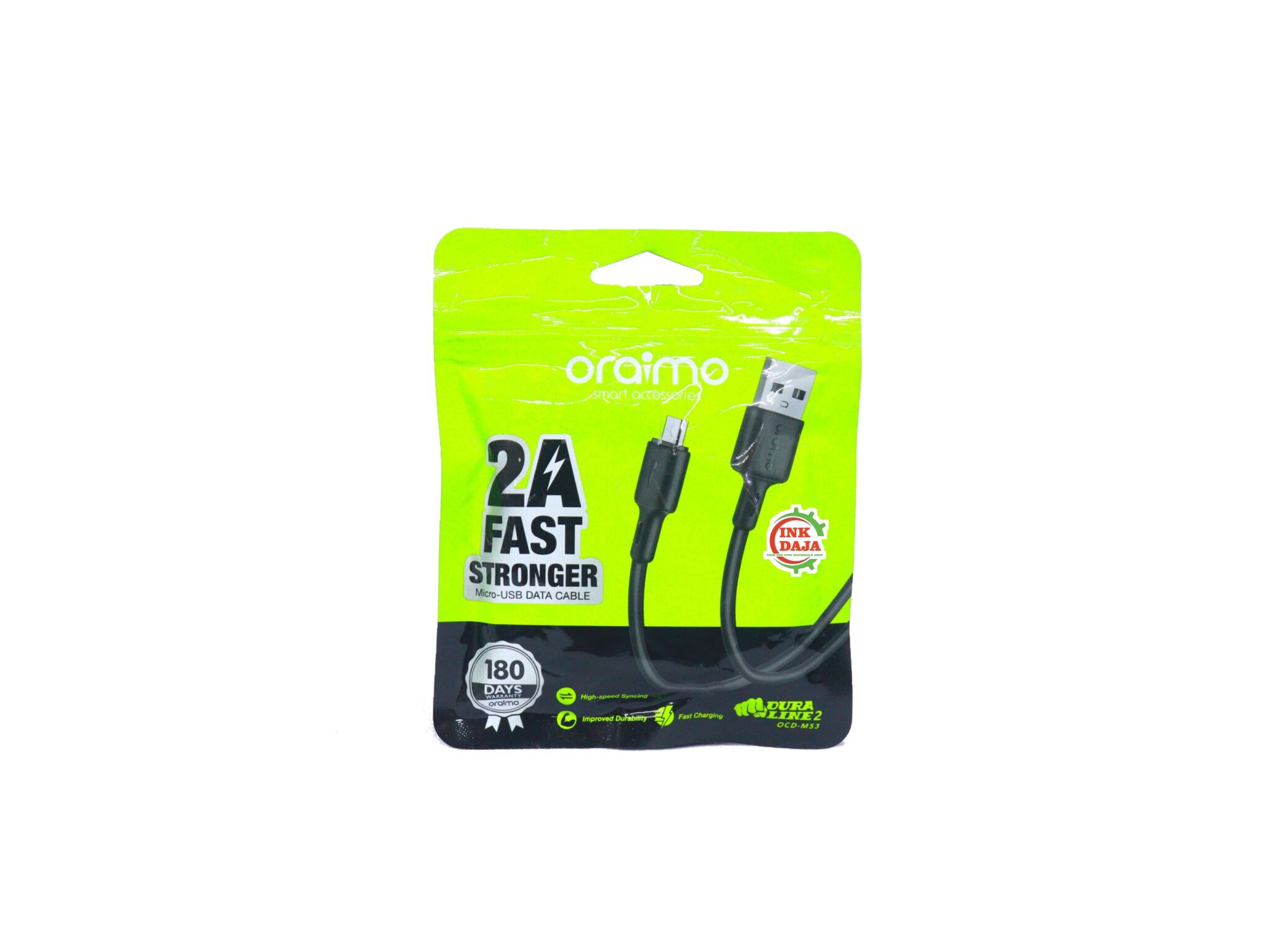 Oraimo 2A Fast Charging Cable OCD-M53 - Ink Daja