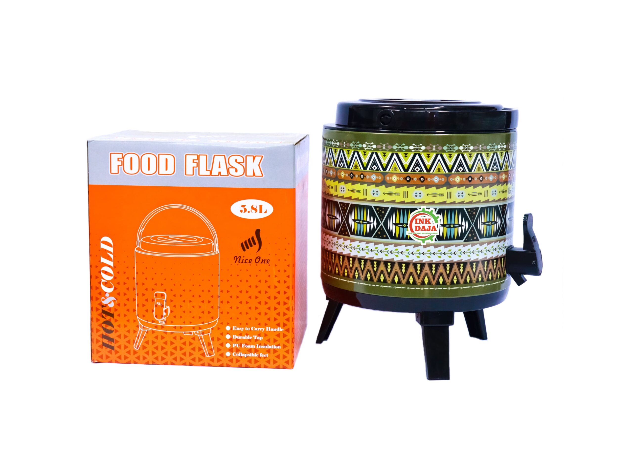 Niceone Food flask (Tea Urns) 5.8Litres - Ink Daja
