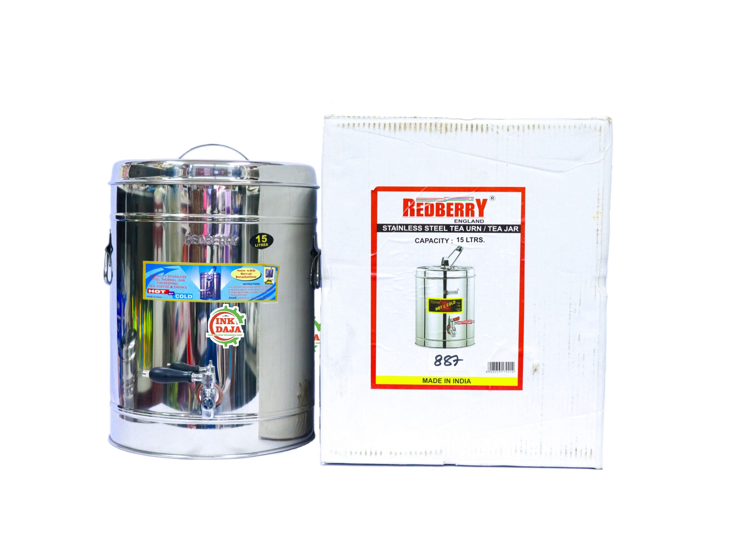 Redberry Stainless steel Tea Urn 15 Litres - Ink Daja